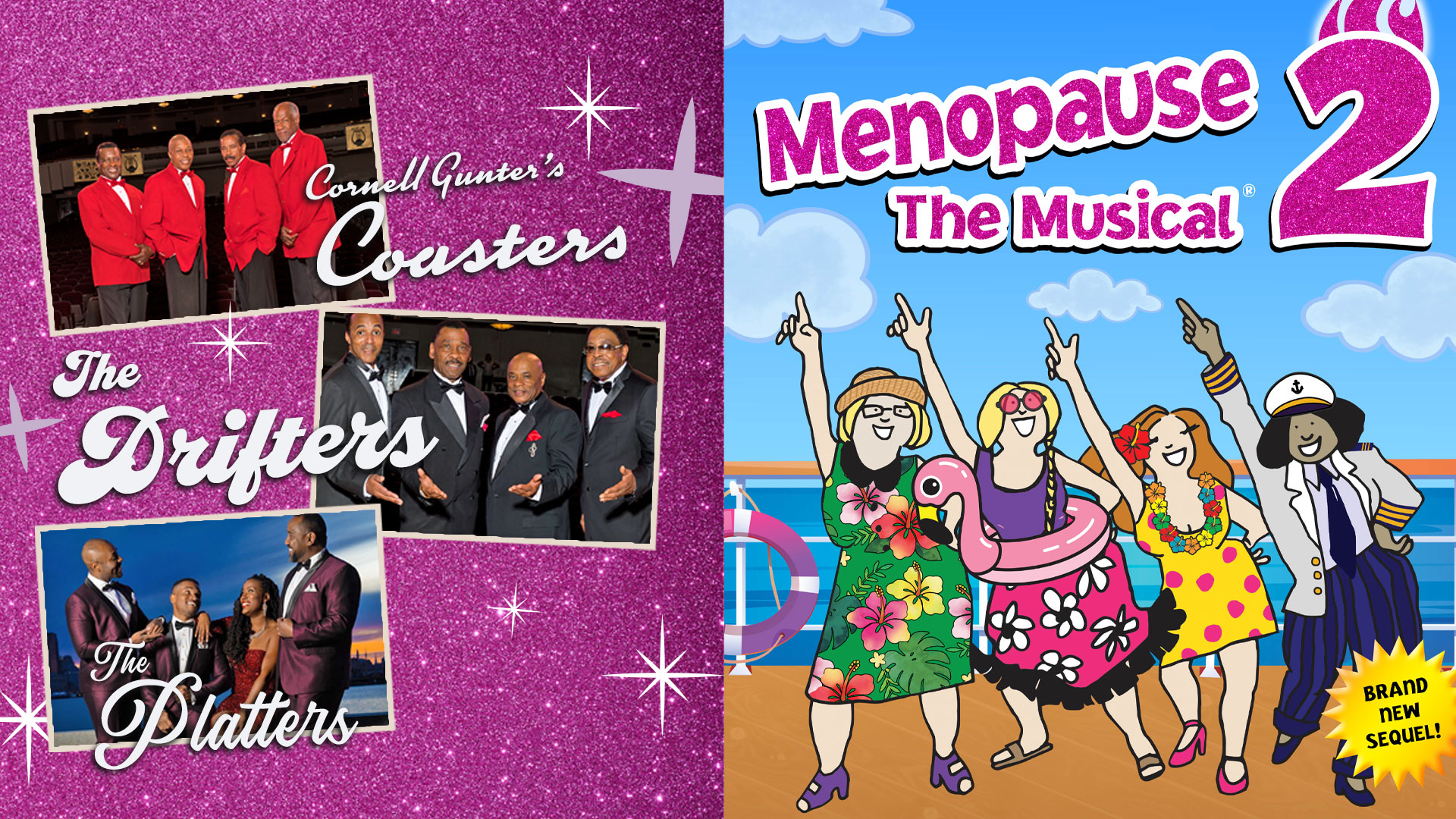 The Drifters, The Platters & Cornell Gunter's Coasters and Menopause ...